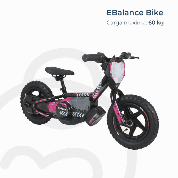Bicicleta Moto Eléctrica E-Bike BeRide Aro 12 Rosada — Bebesit