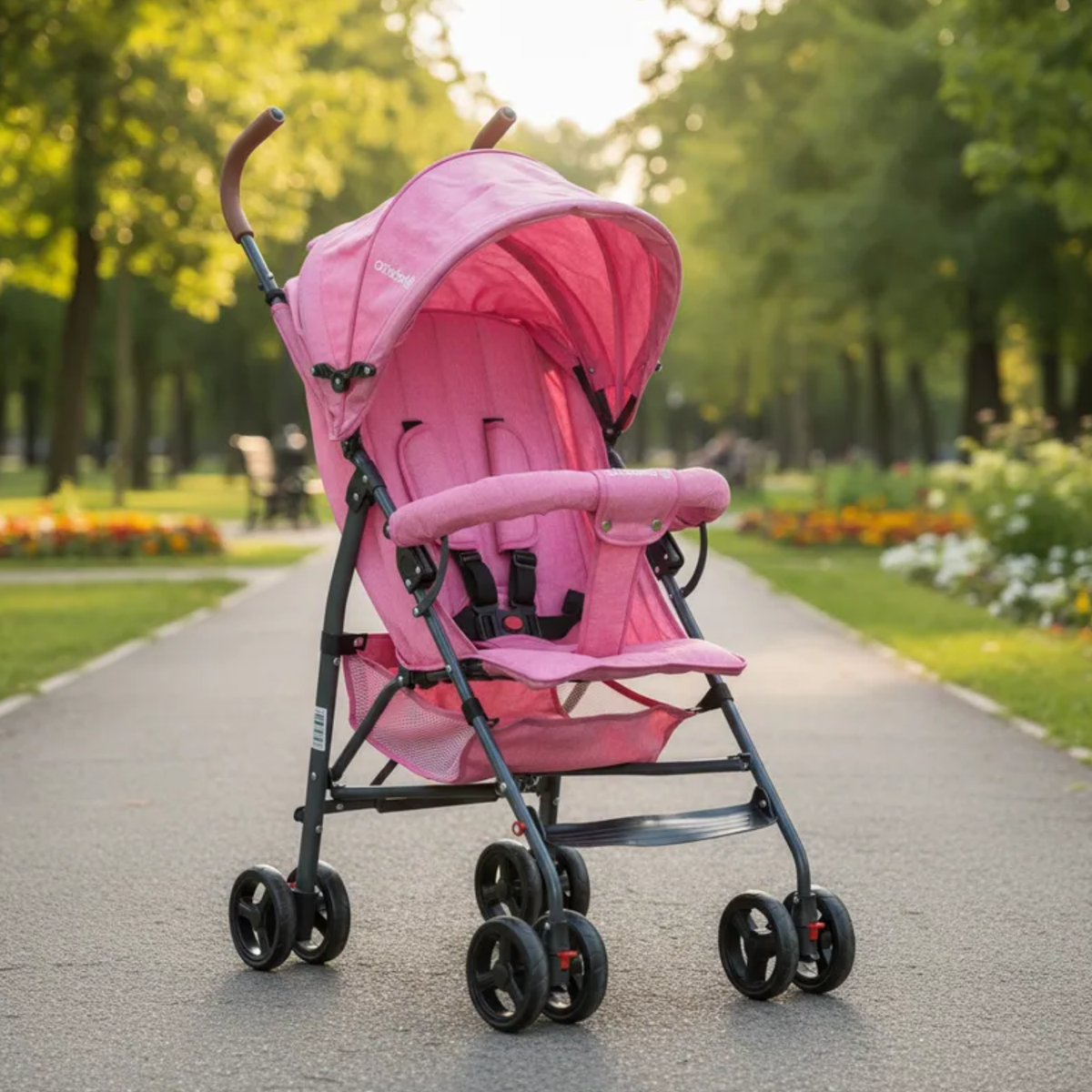Coche Paragua 5126 Rosado — Bebesit